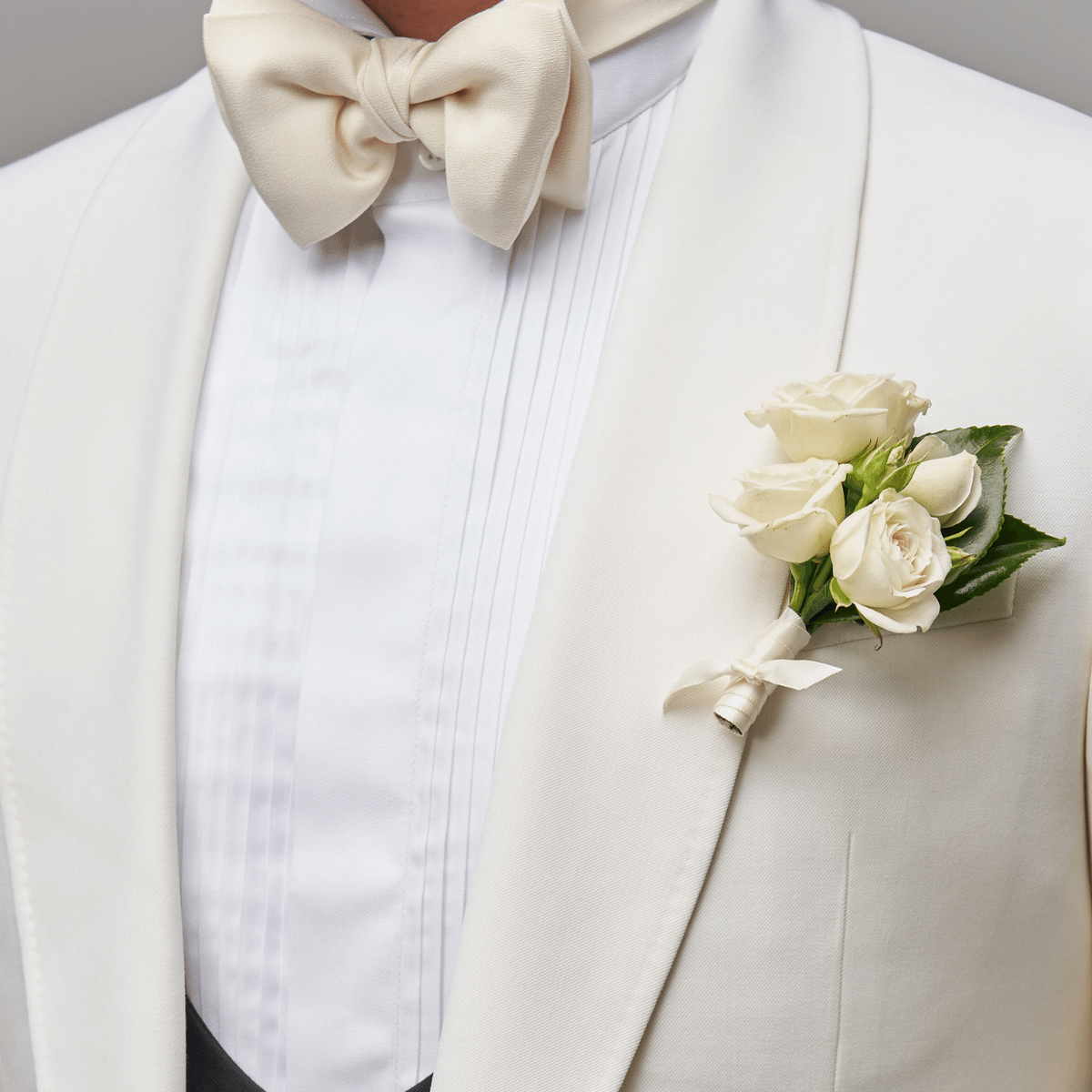 white bow tie