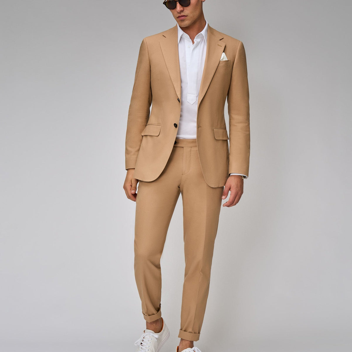 View Linen Suits in Camel | Cotton + Linen Suits | Brent Wilson