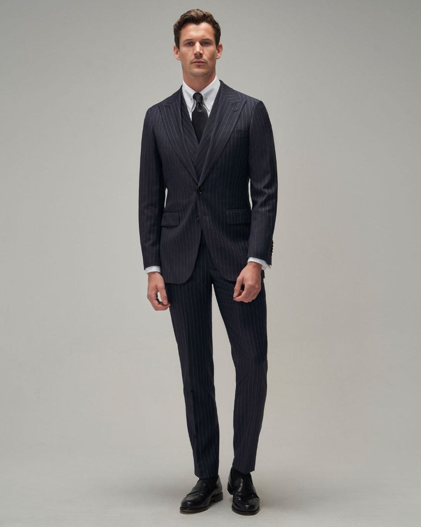 Ink Navy Stripe Suit | Made To Measure Tailoring | Brent Wilson