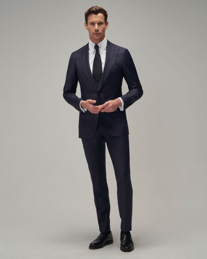 Navy / Red Stripe Suit | Made To Measure Tailoring | Brent Wilson